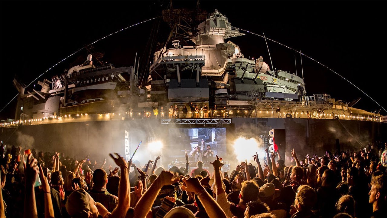 Music Festival On A Battleship! - YouTube