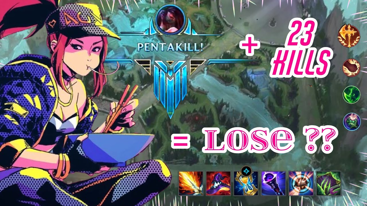 ULTIMATE AKALI GAMEPLAY 2.6 | Penta + 23 kills 4v5 Gameplay | Wild Rift ...