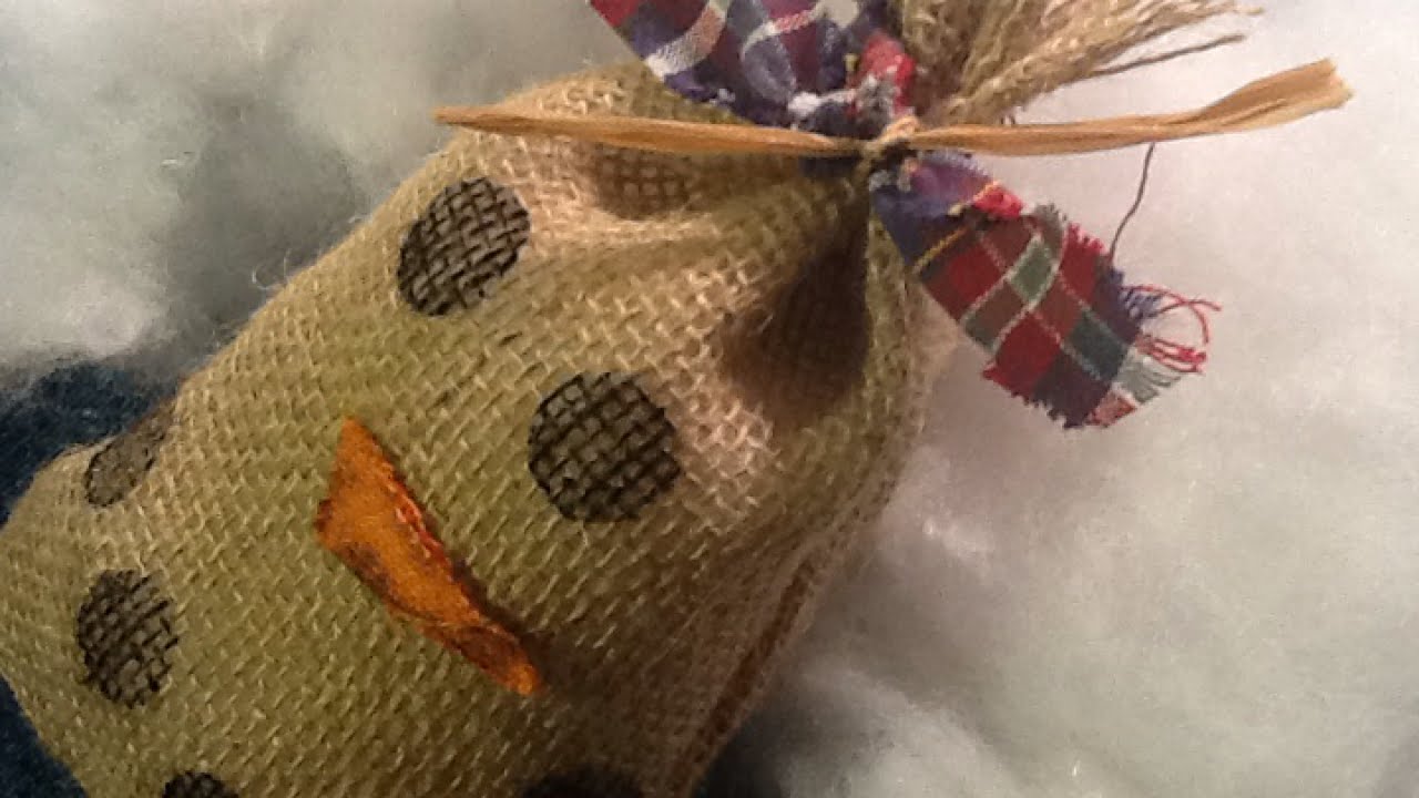 Make a Country Burlap Snowman - DIY Crafts - Guidecentral - YouTube