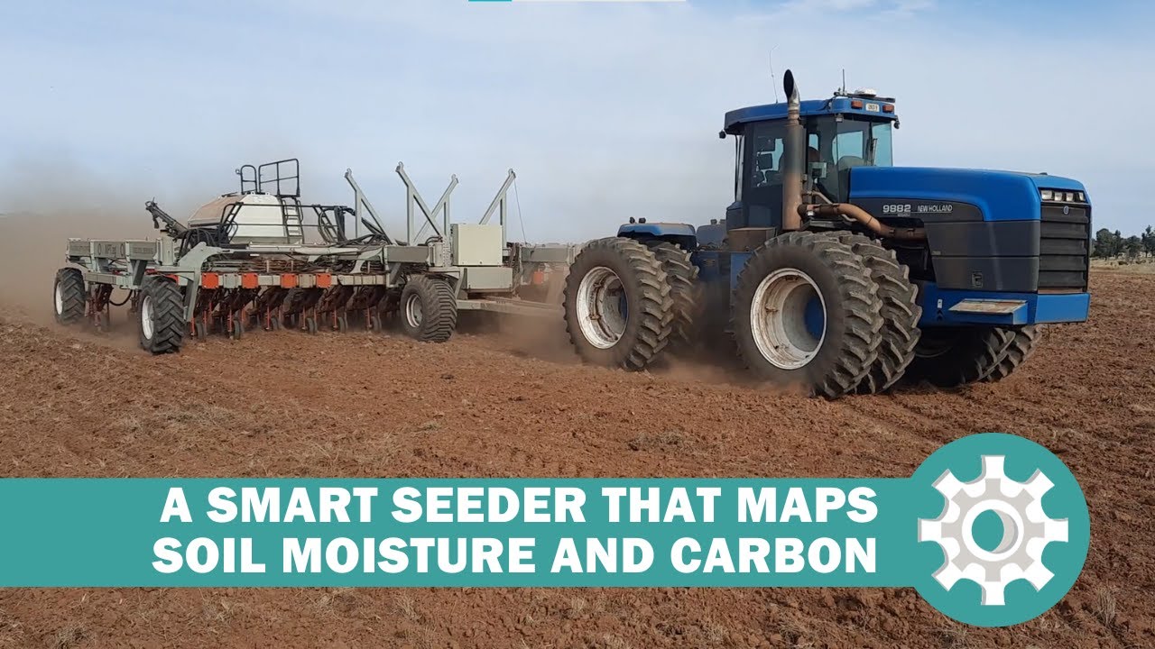 A smart seeder that maps soil moisture and carbon - YouTube