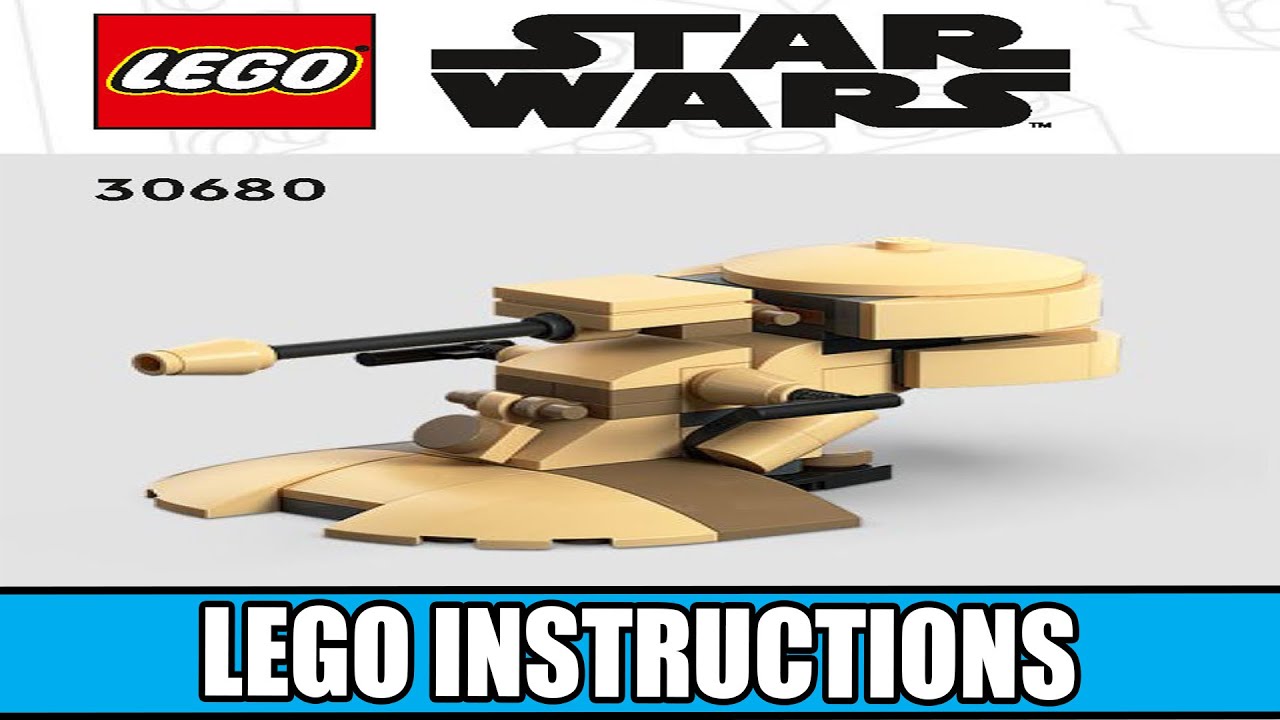 LEGO Instructions - Star Wars - 30680 - AAT - YouTube
