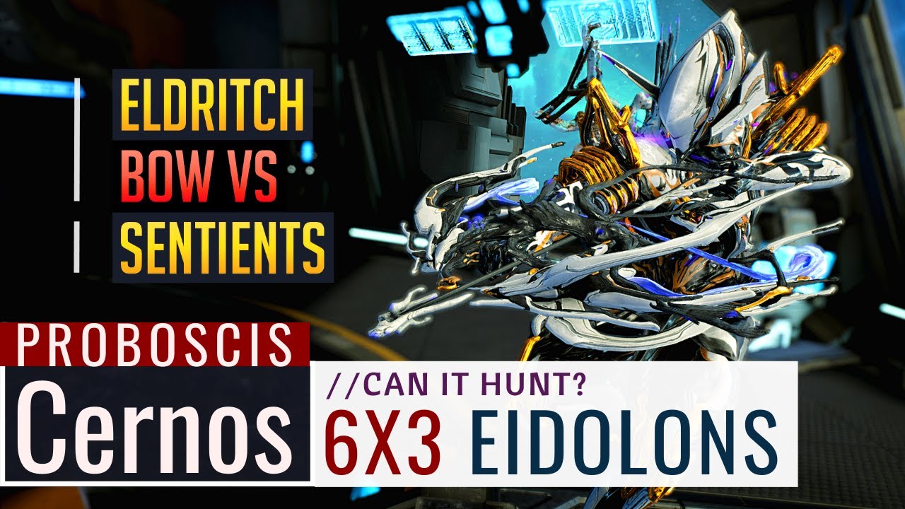 Warframe | Eidolons | Status Bow DPS? Proboscis Cernos 6x3 | 6 ...