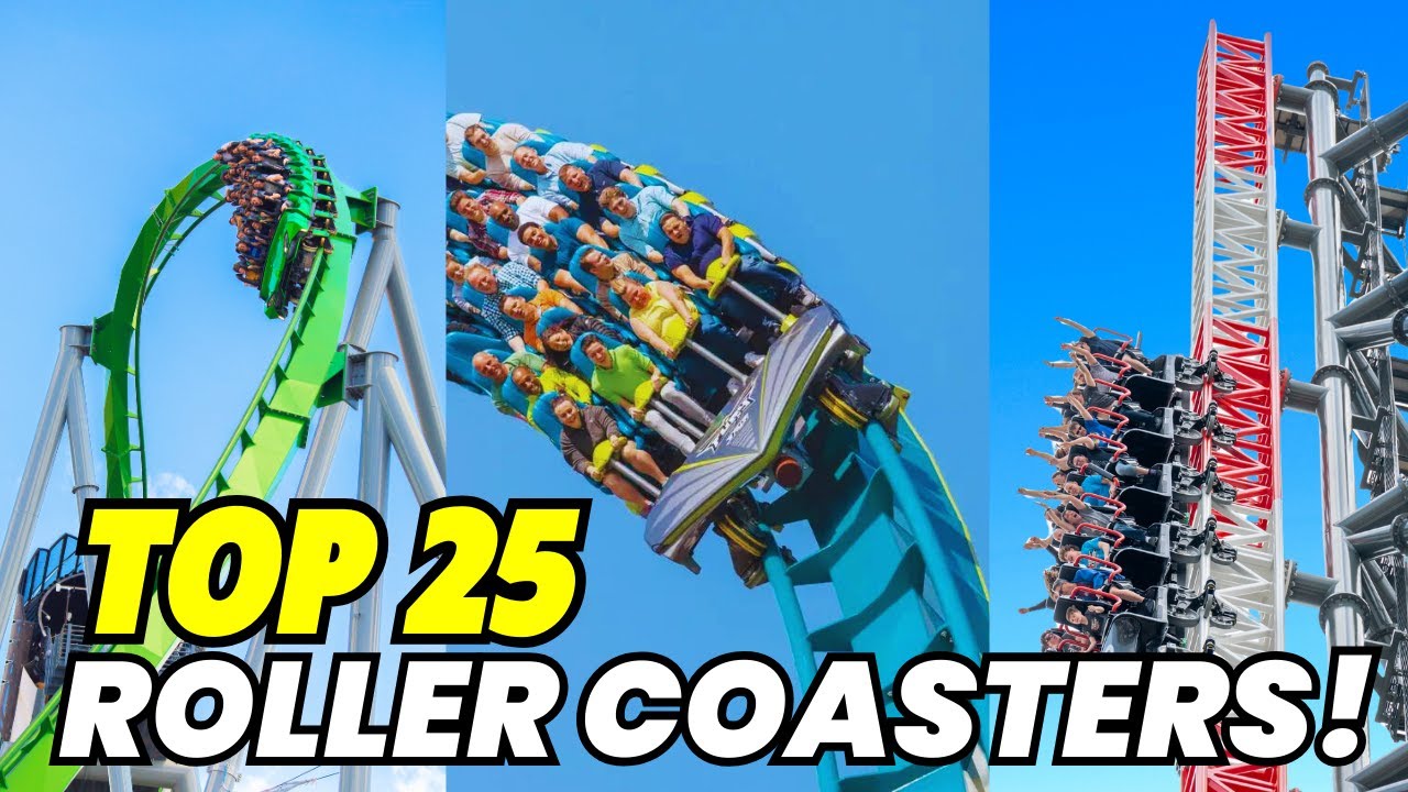 Top 25 BEST Roller Coasters In America 2024! - YouTube