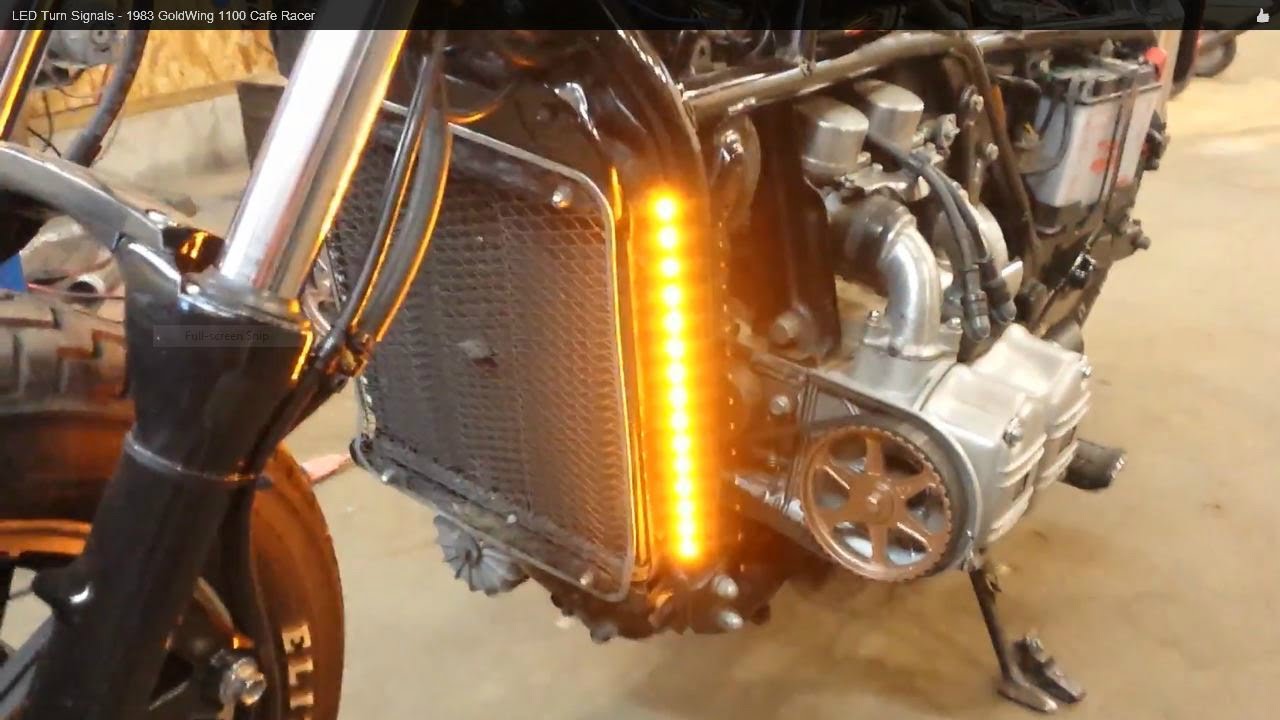 1983 Honda GoldWing 1100 Cafe Racer - LED Turn Signals - YouTube