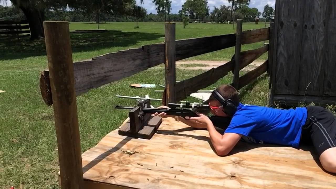 Marlin 795 Prone Station | Shoot Shack Gun Range - YouTube