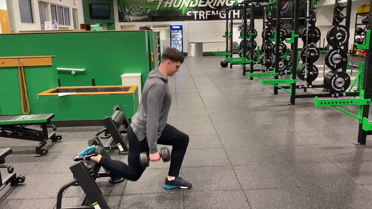 2 DB RFE Split Squat - YouTube