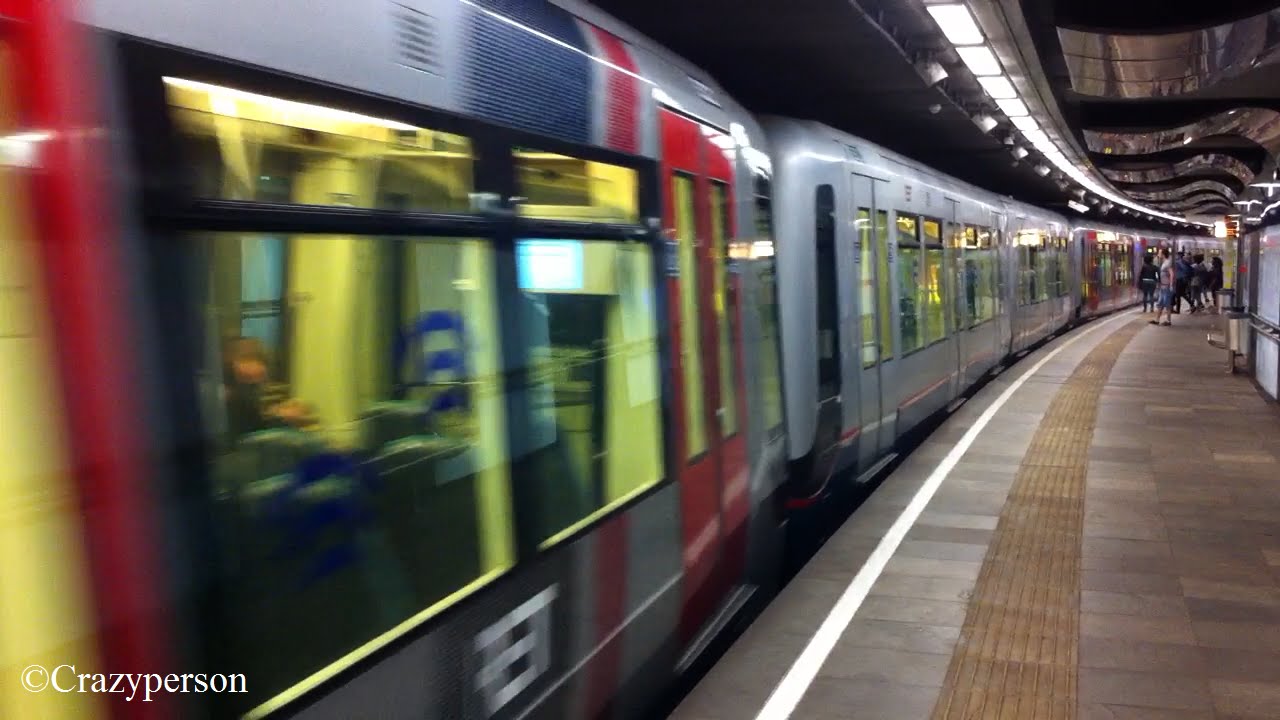 RET Metro 4 wagentrein combi MG2/1 op Stadhuis Rotterdam! ('Oud+nieuw ...
