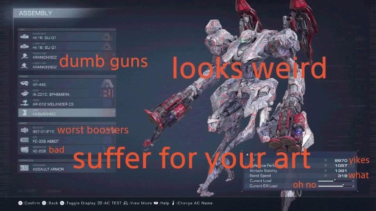 ARMORED CORE VI - bubbles - 4 EN weapons on VE-20B generator - YouTube