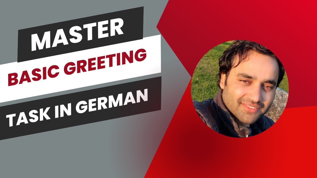 Basic Greeting task in German | Begrüßungen | Learn German A1 Phrases ...