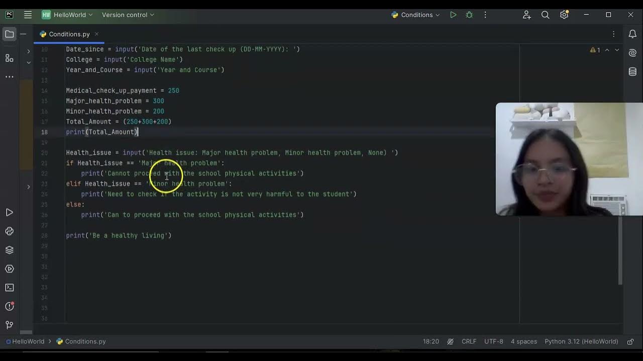 Python: Condition Statement - YouTube