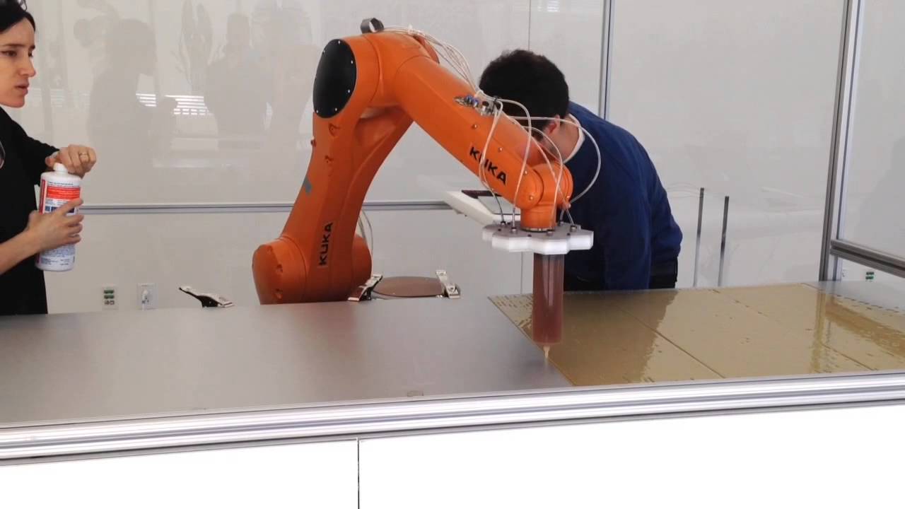 MIT Media Lab Robotic Chitin Mesh - YouTube