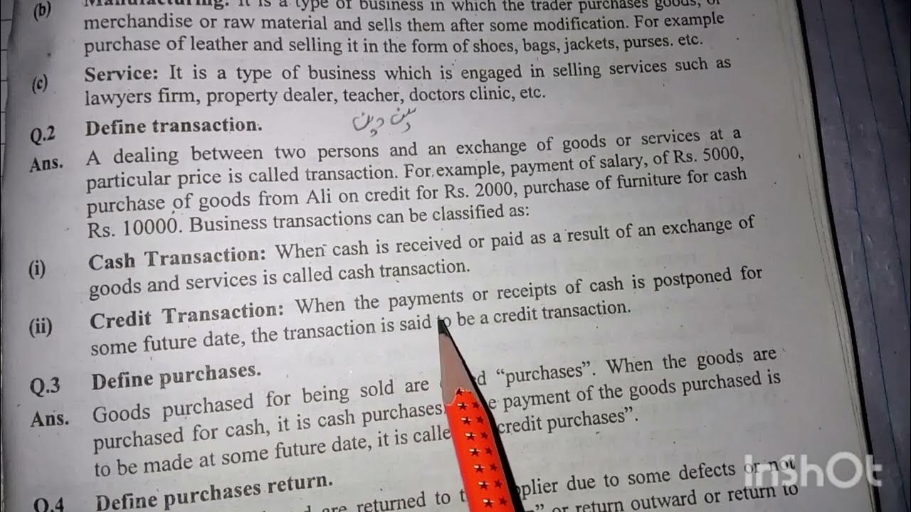 Lecture #01: [Ch-01] Introduction to AccountingShort Question & MCQs - YouTube