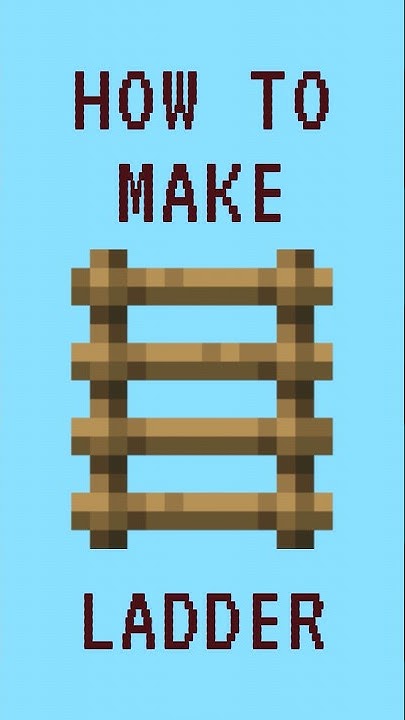 Minecraft: How to Make Ladder #shorts - YouTube