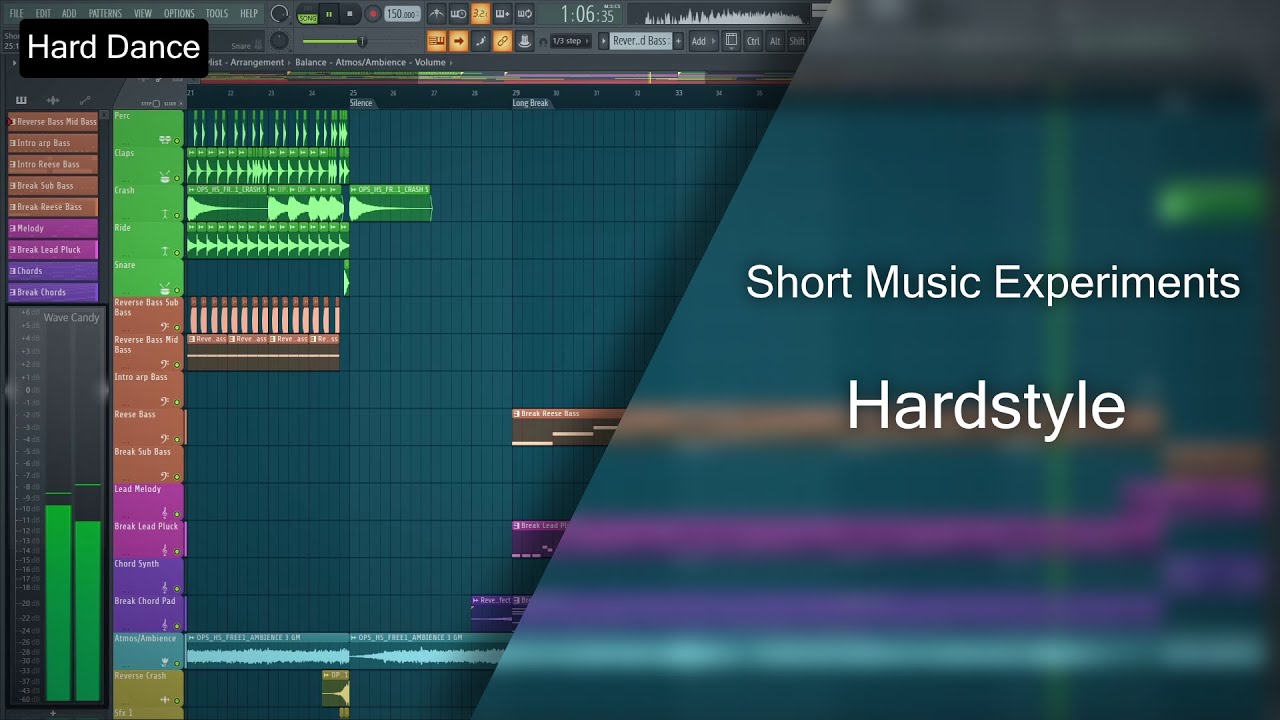 Short Music Experiments - A Hardstyle Track (+Free FLP) - YouTube