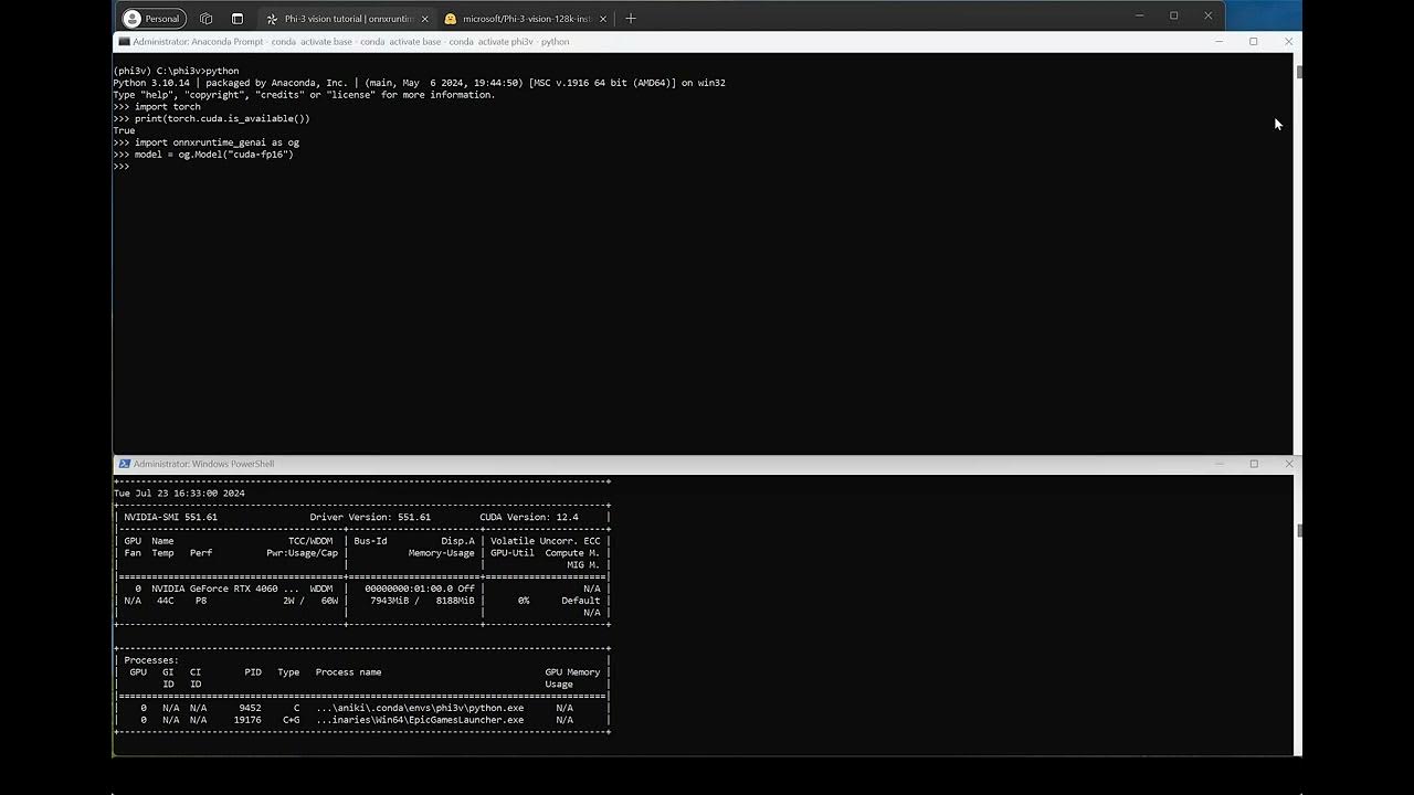 Inferencing On Ootb Fp16 Microsoft Multi Modal Slm Phi3 Vision Onnx On A Laptop Youtube