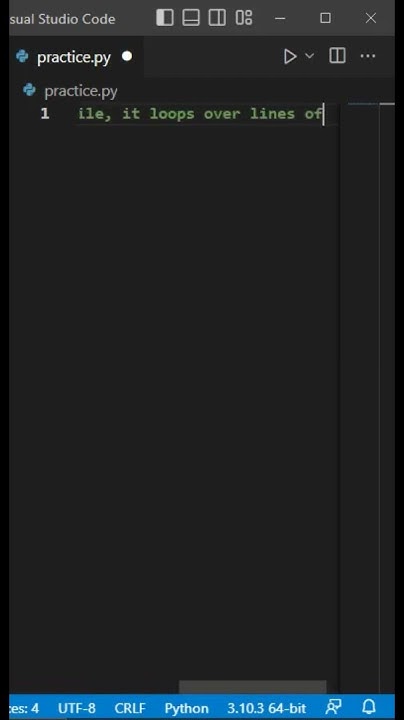 LOOPS WITH A FILE #python #pythoncode #coding - YouTube