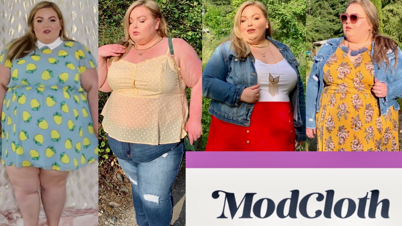 ModCloth plus size haul summer 2019 - YouTube