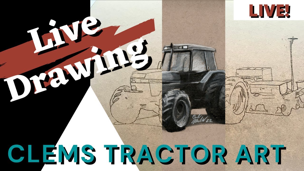 Drawing A Case IH with a cyclo Air 900 Planter - YouTube