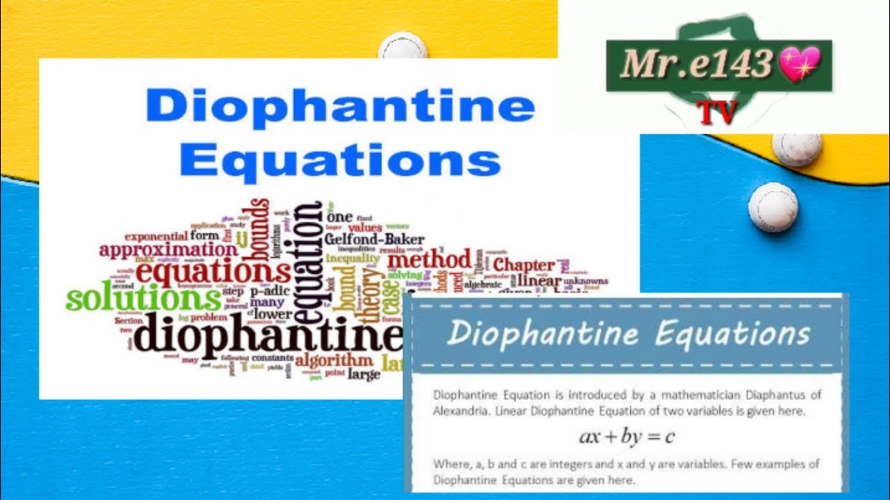 DIOPHANTINE EQUATION NUMBER THEORY EASY WAY YouTube diophantine-equation-number-theory-easy-way-youtube