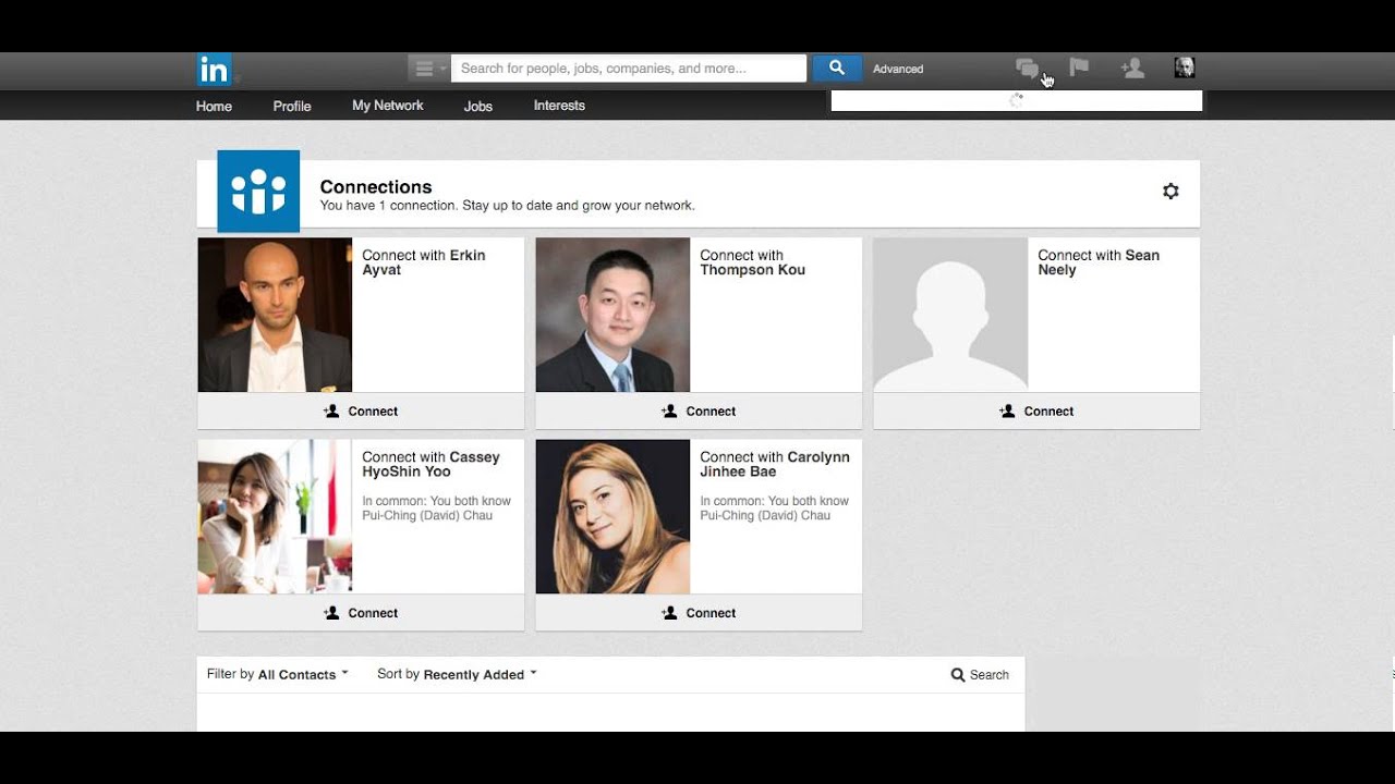 How to import your LinkedIn Contacts List - YouTube
