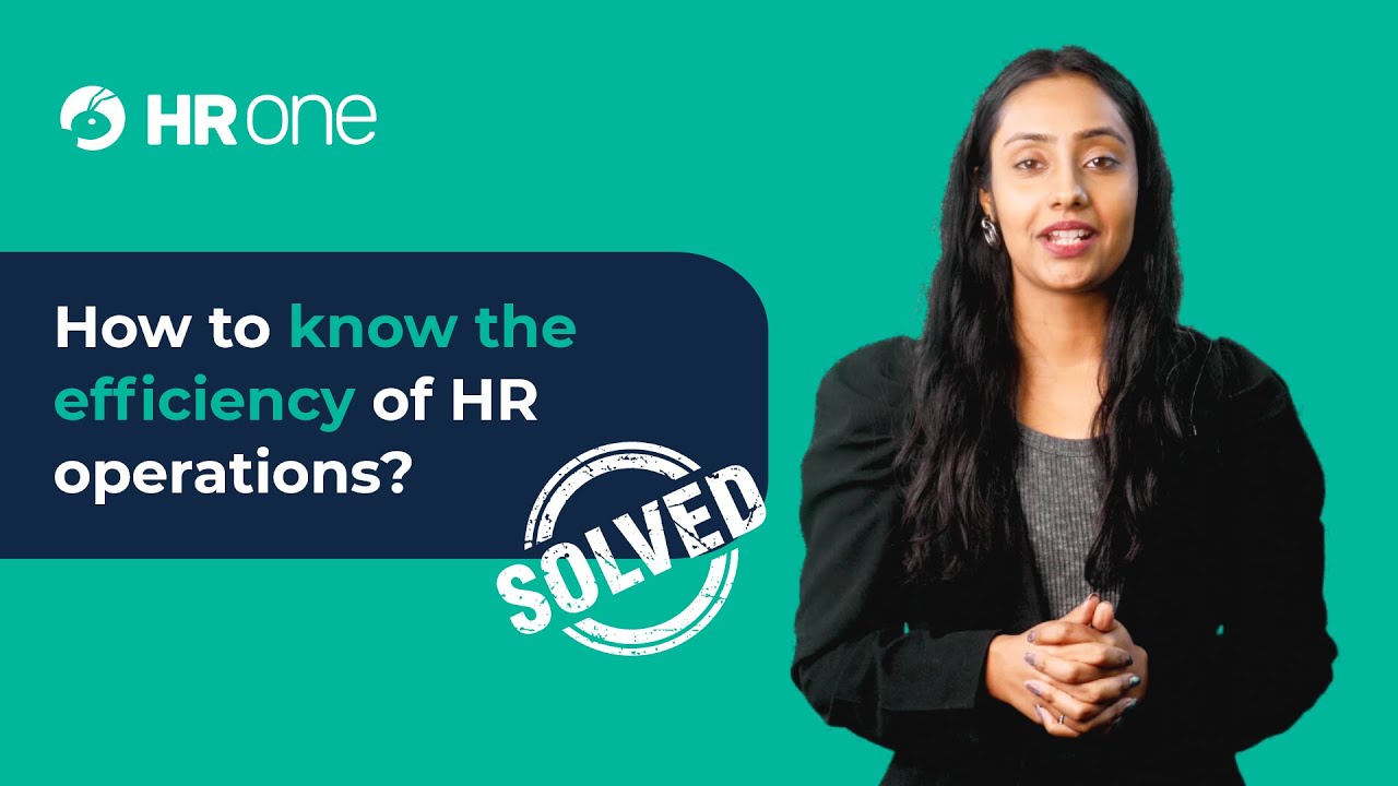 Know HR Operations Efficiency with HR Ops | HROne - YouTube