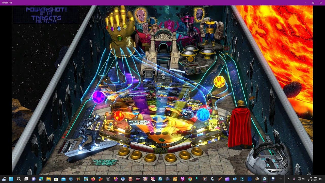 PINBALL FX3 - MARVEL'S THE INFINITY GAUNTLET - PINBALL PLAY - YouTube