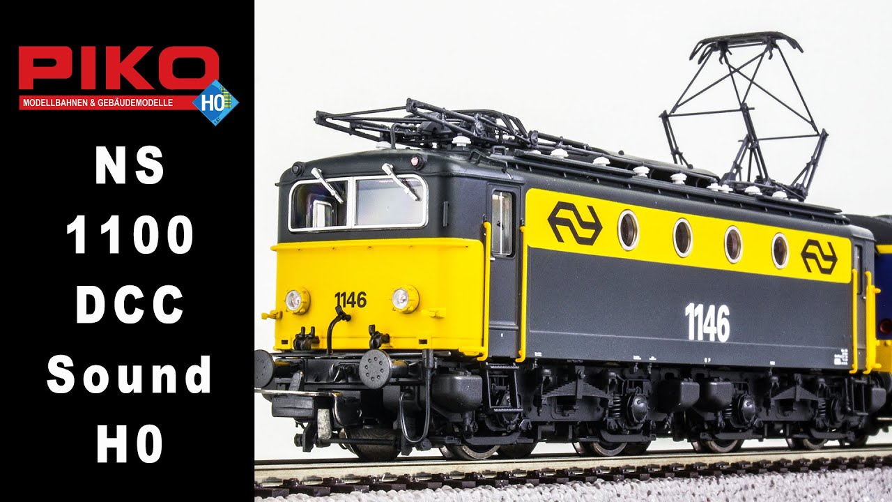 Piko NS 1100 Elektrische Locomotief 1:87 H0 Sound "Piko 51378" - YouTube