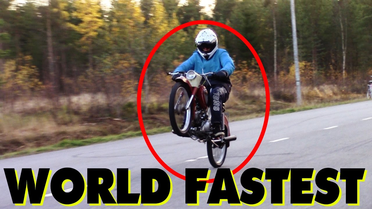 WORLD FASTEST ÖGLAEND MOPED!!! - YouTube