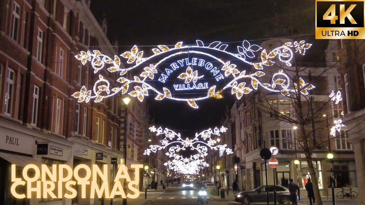 🎄 London At Christmas | Christmas Lights Walking Tour Through London’s ...