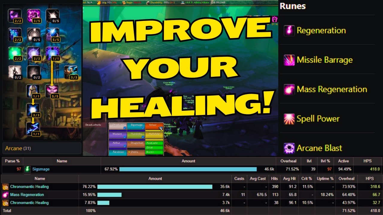 Narrated Viscous Fallout Healing Guide for Mage Healers - WoW Classic ...