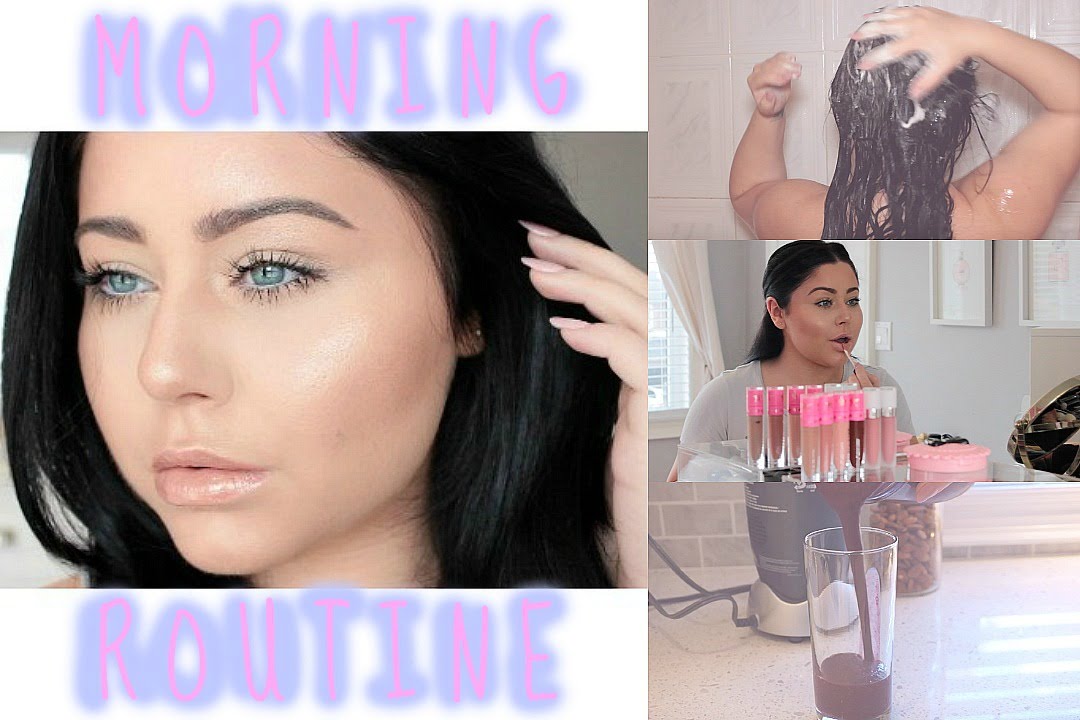 My Morning Routine + Hair Care - YouTube
