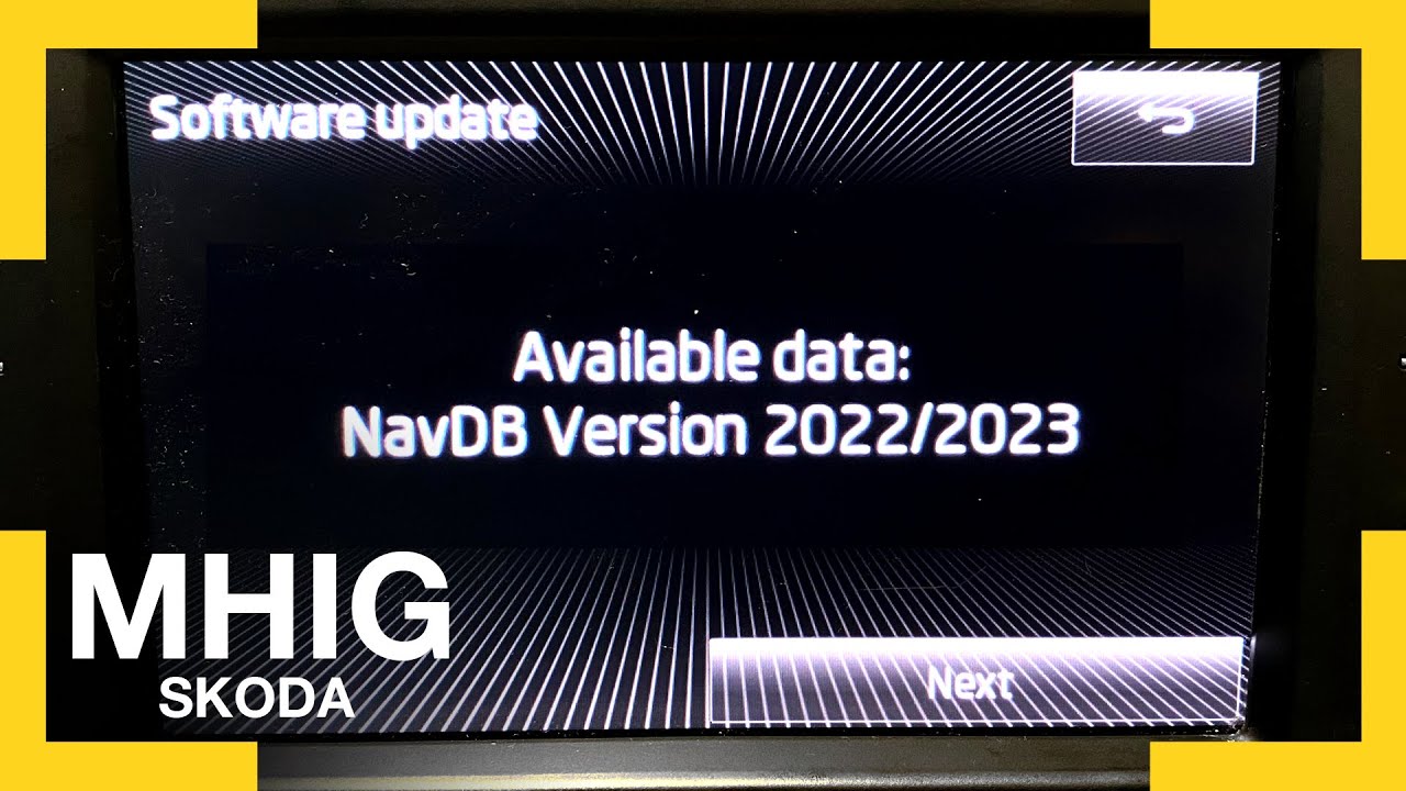 Skoda MHIG: navigation maps free update for MIB1 Columbus - YouTube