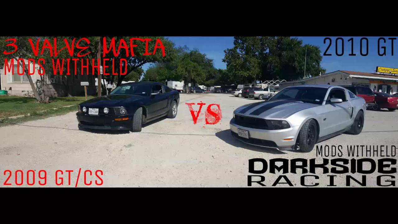 2009 mustang GT/CS VS 2010 mustang GT - YouTube