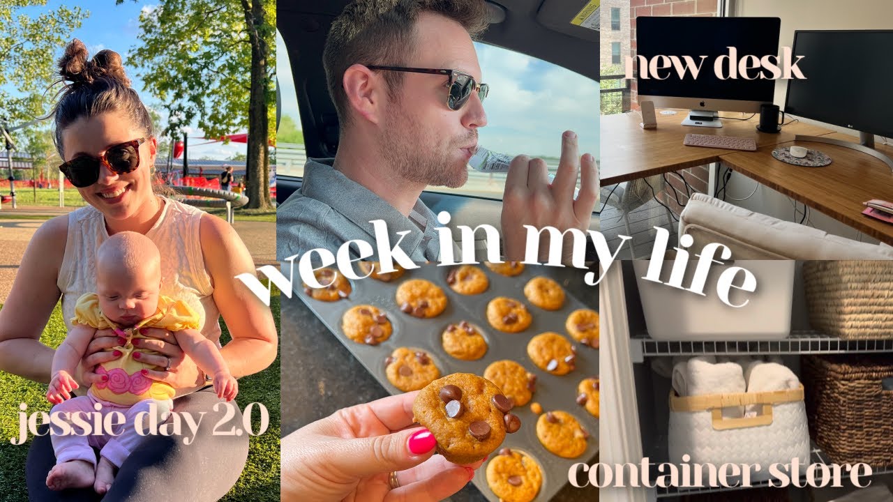 vlog // jessie day 2.0, closet organizing, new standing desk + easy ...
