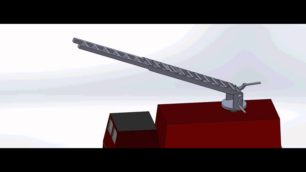 fire truck ladder mechanism - YouTube
