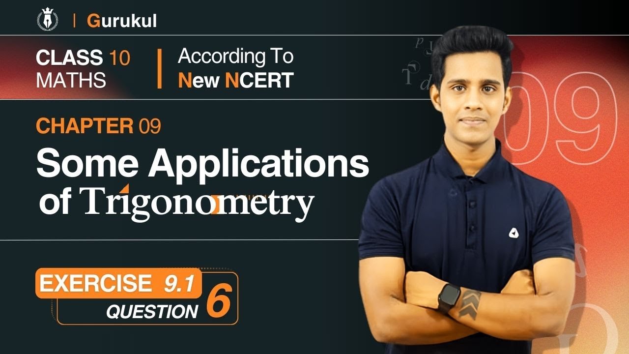 Class 10 Maths Chapter 9 | Exercise 9.1 Q-6 Solution | Some Applications of Trigonometry - YouTube