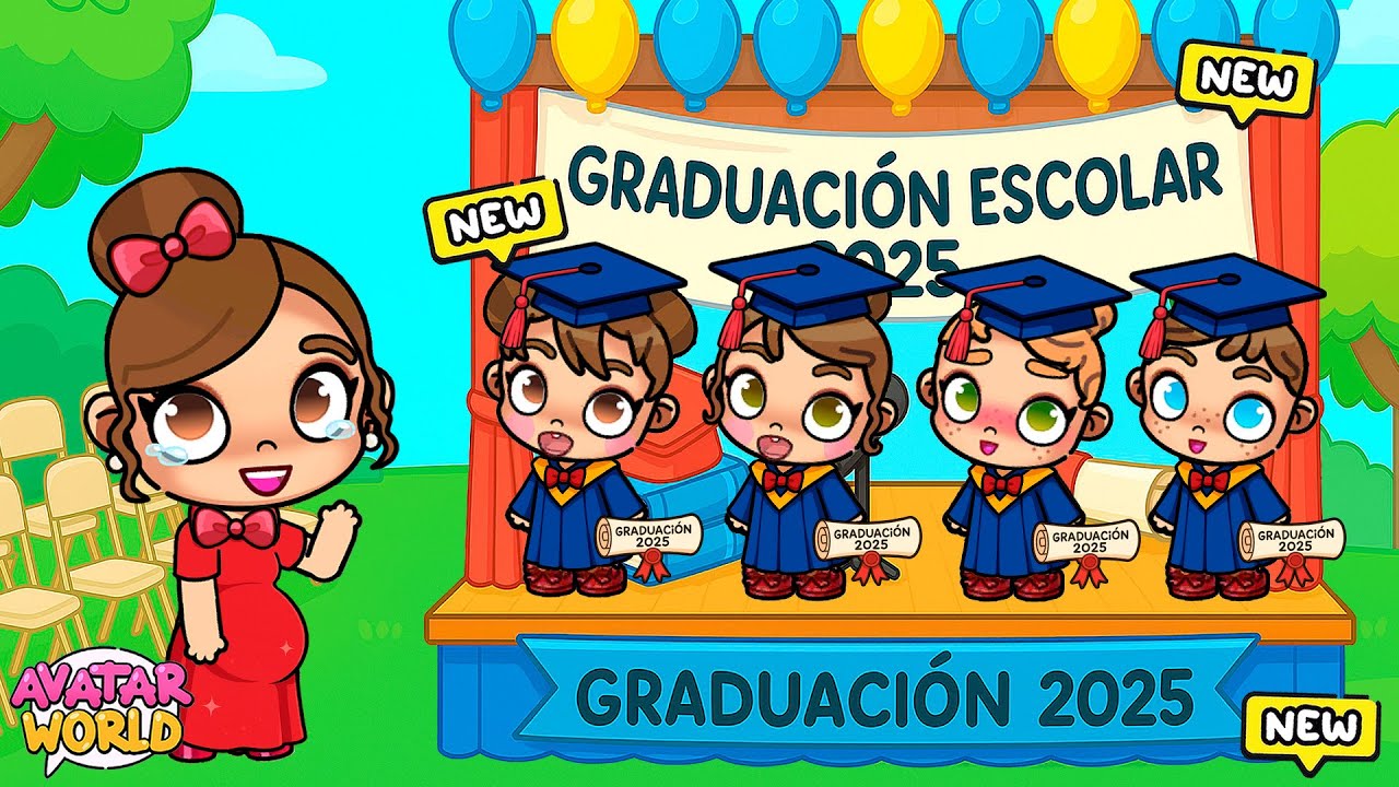 ¡GRADUACION ESCOLAR de mis Hijas! Pasan a 1ER GRADO 🎓🥹 en Avatar World ...