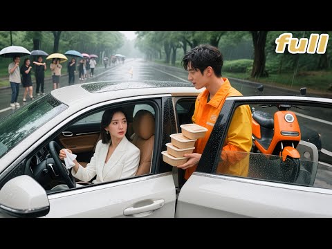 Everyone Refuse Smelly Delivery Guy In Car,Only Poor Girl Gave Him A Lift!Unware He’s CEO &Love Her!