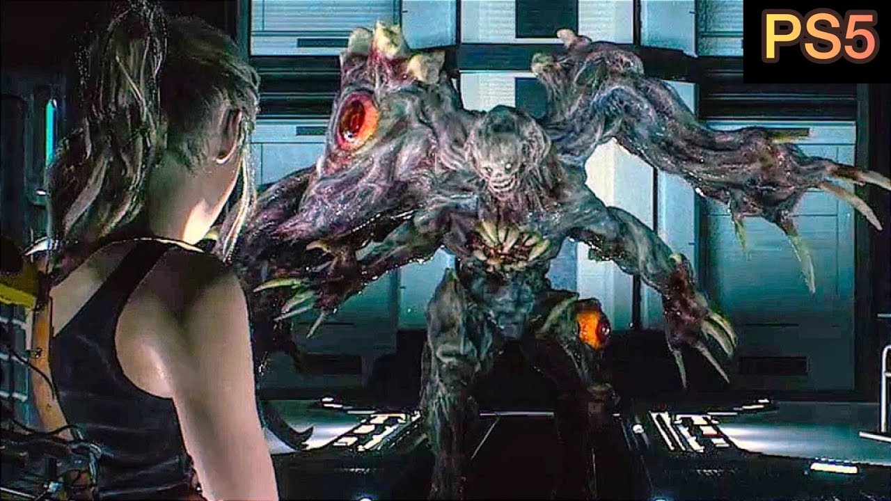 Resident Evil 2 Remake Claire Boss Fight (G-VIRUS MONSTER) PS5 - YouTube