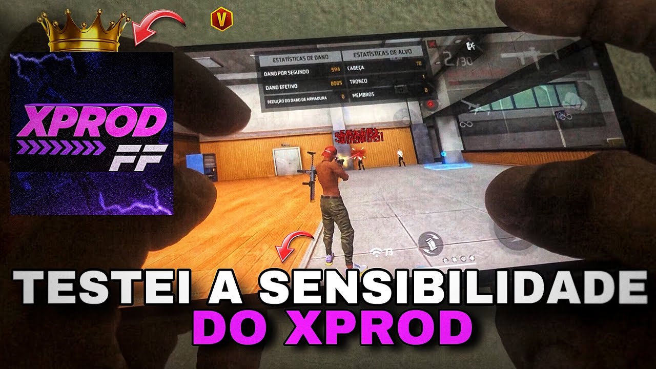 TESTEI A SENSIBILIDADE 3.0 DO XPROD FF! Mira PUXANDO! DEIXEI ELA NÍVEL ...