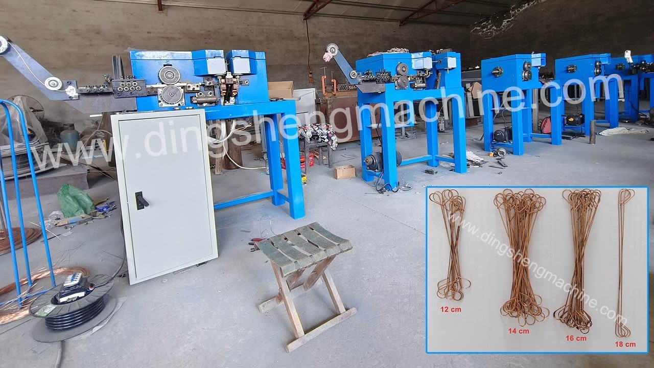Switzerland welding double loop tie wire machine hot sale - YouTube