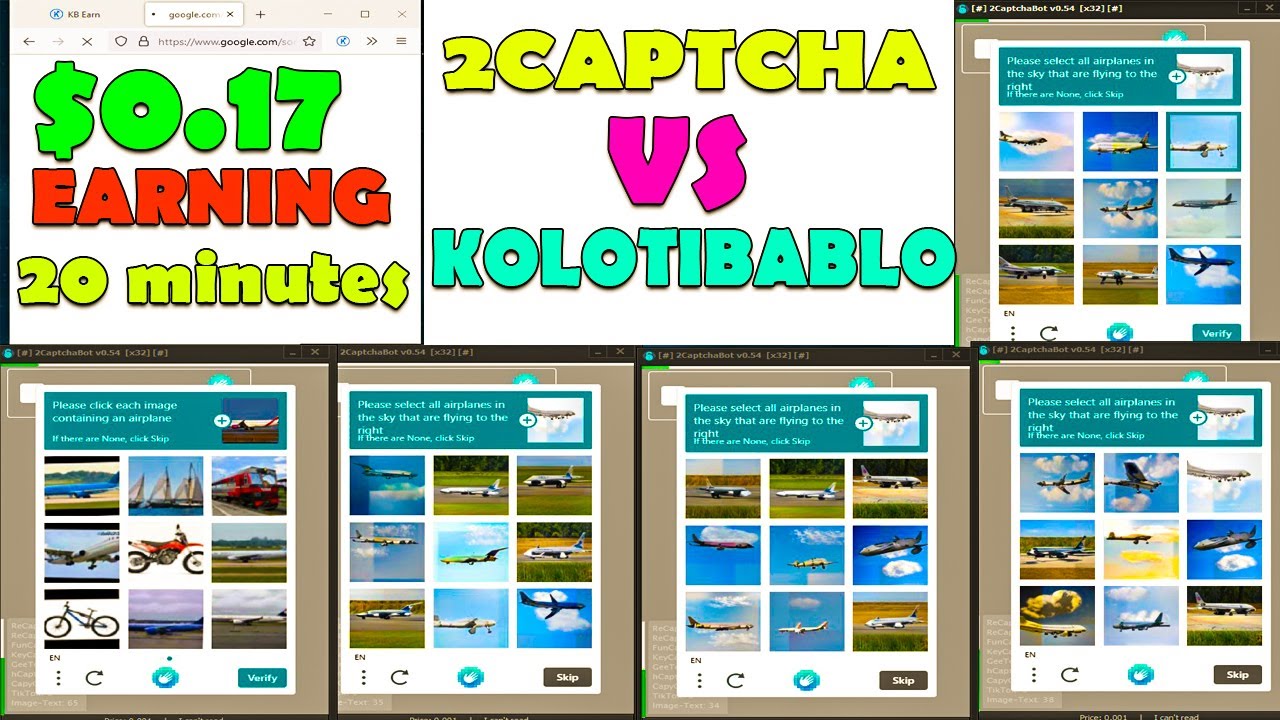 2captcha vs kolotibablo | how to earn money from 2captcha bot - YouTube