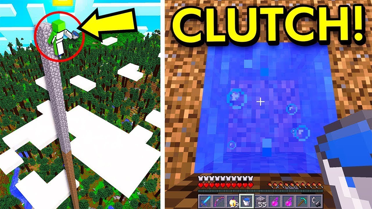 THIS IS HOW I BECAME A MINECRAFT BLOCK CLUTCH PRO!!!!! - YouTube