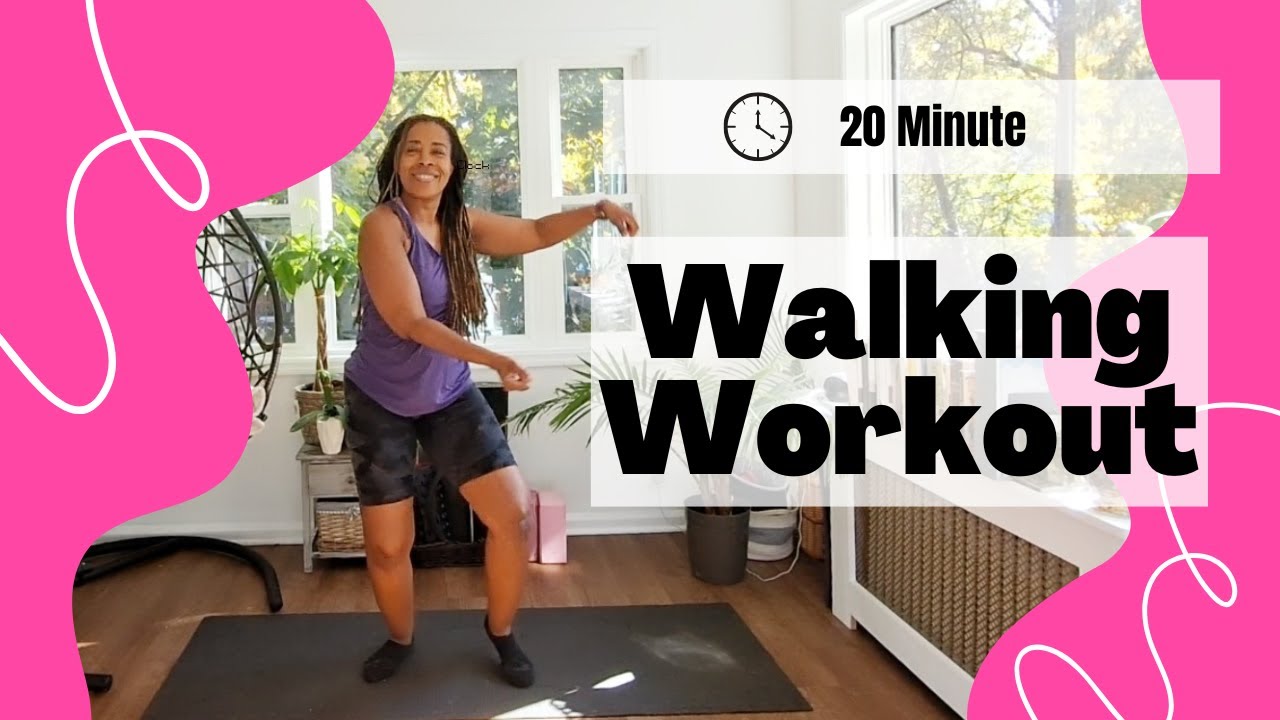 20 Minute Walking Workout | Burn stubborn Body Fat | At-Home Workout ...