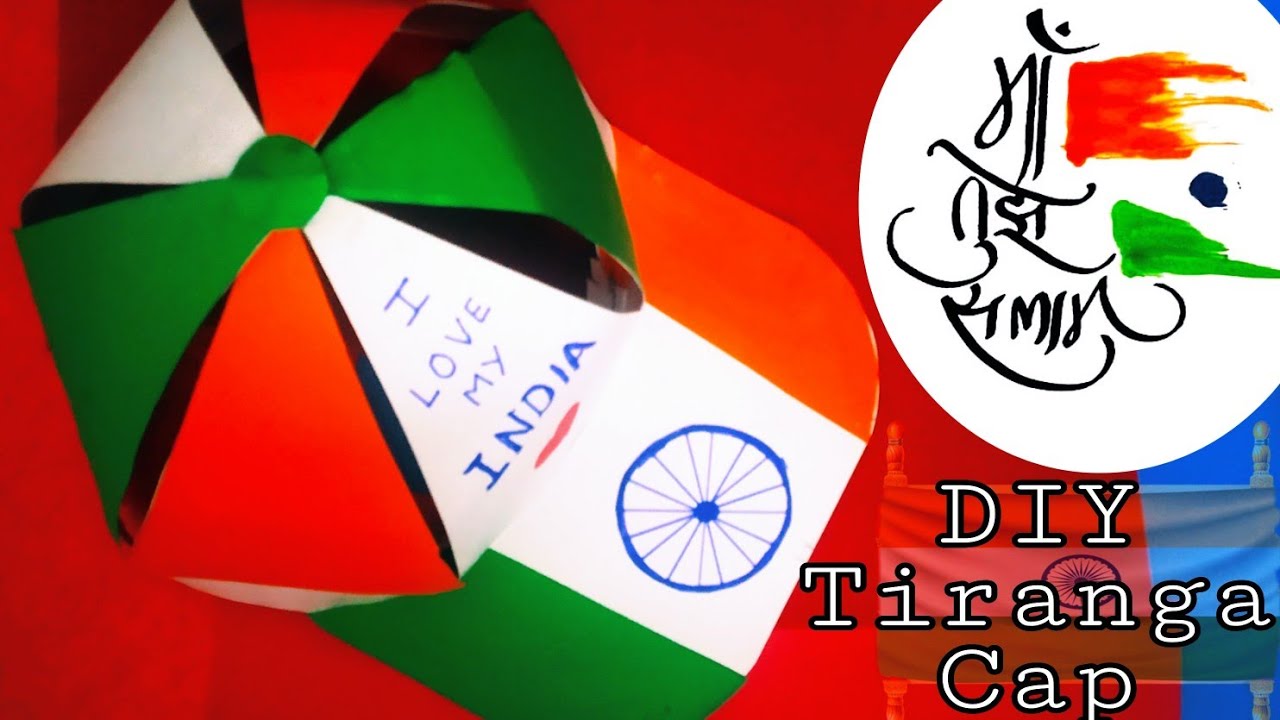 DIY Tricolour Cap with Paper Independence Day Craft|Indian Tricolor Cap ...
