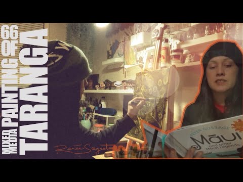 Painting Taranga? The Story Of How Maui Found His Mother! ♥️ 🤍🖤 - YouTube