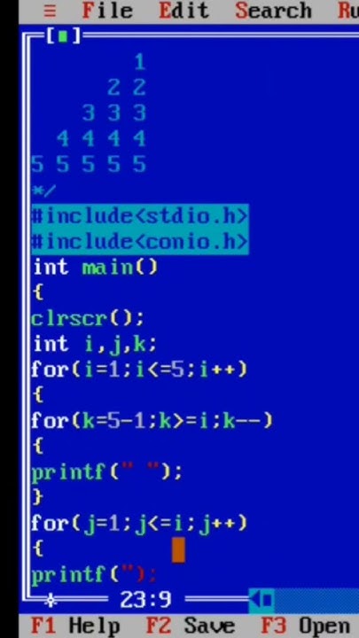 Pattern Program in C Programming - YouTube