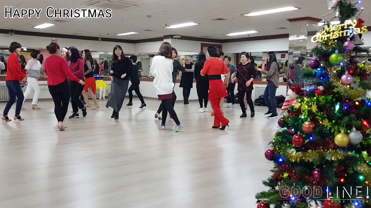 Happy Christmas Line dance - 파주운정맘 굿라인 초중급반💃 Christmas Special day ...