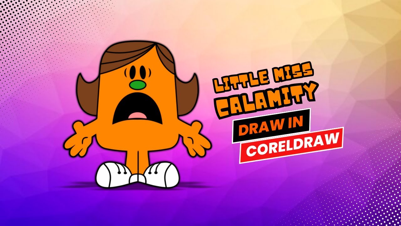 How to draw Little_Miss_Calamity From The Mr. Men Show | Drawing ...