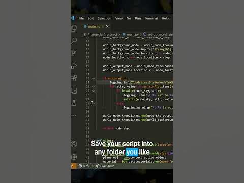 Blender Python VSCode: fix "no workspace folder found" - YouTube
